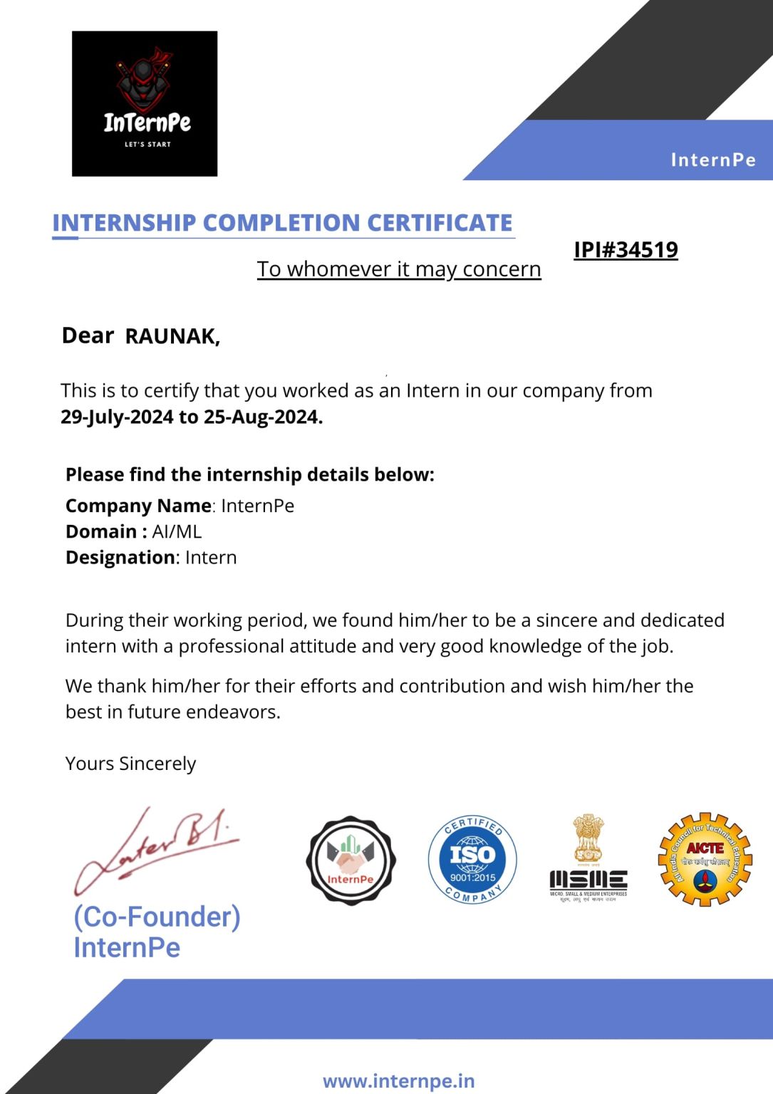 Raunak Singh on LinkedIn: #internship #aiml #learningjourney # ... Raunak Singh on LinkedIn: #internship #aiml #learningjourney # ...