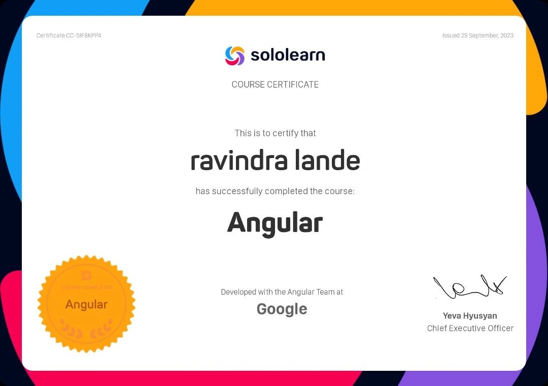 Ravindra Lande on LinkedIn: #angular #sololearn #google Ravindra Lande on LinkedIn: #angular #sololearn #google