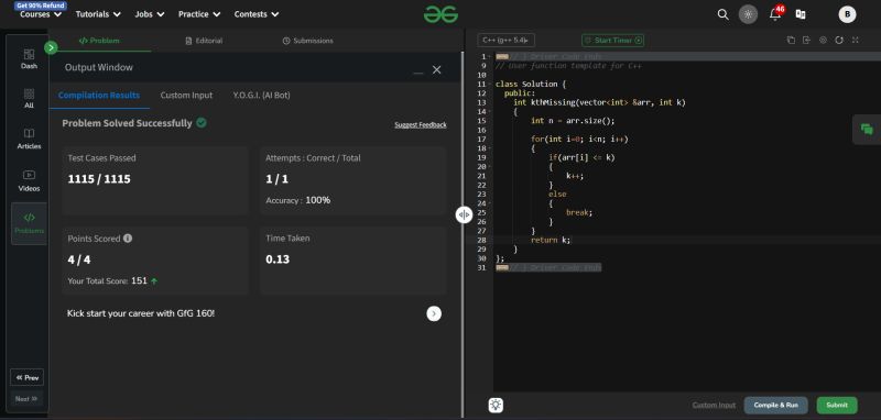 #gfg #codingchallenge #dsa #binarysearch #geeksforgeeks #problemsolving ... #gfg #codingchallenge #dsa #binarysearch #geeksforgeeks #problemsolving ...