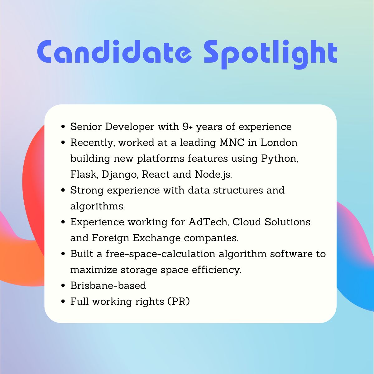 Kyra Blake on LinkedIn: #react #node #python #brisbane Kyra Blake on LinkedIn: #react #node #python #brisbane