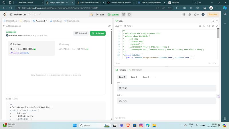 Himanshu Bisht on LinkedIn: #dsachallenge #leetcode #dayfortyone # ... Himanshu Bisht on LinkedIn: #dsachallenge #leetcode #dayfortyone # ...