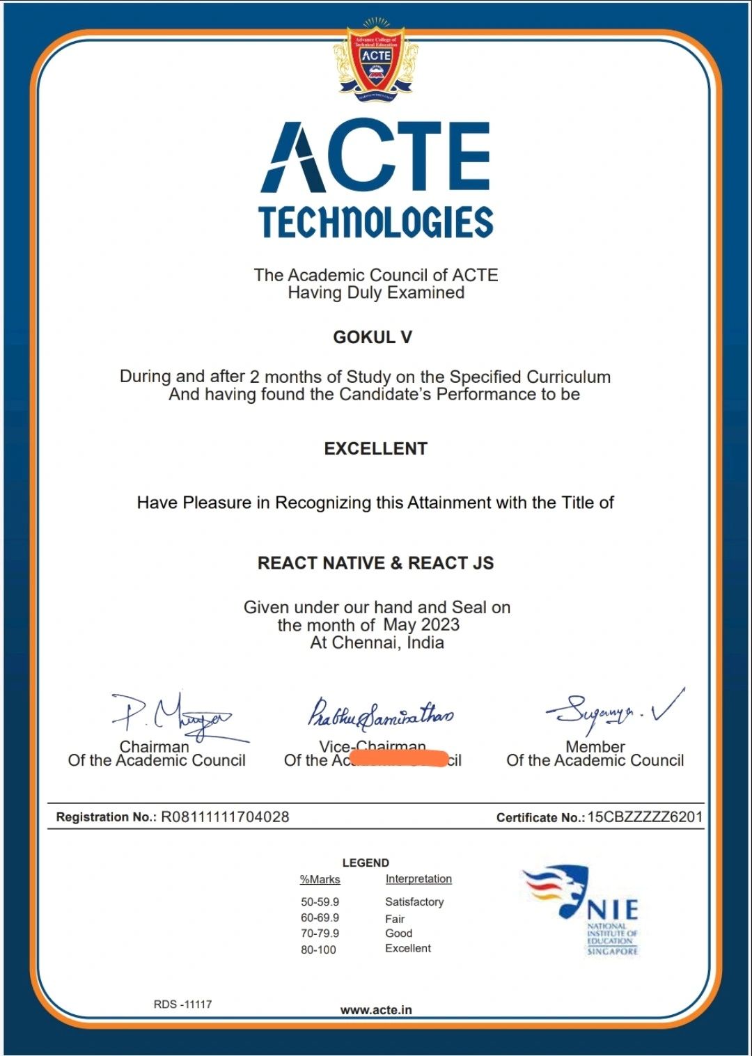 Gokul V on LinkedIn: completed my react native and react js course Gokul V on LinkedIn: completed my react native and react js course