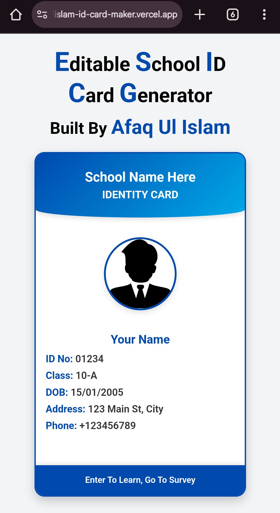 Afaq Ul Islam on LinkedIn: #idcardgenerator #webdevelopment # ... Afaq Ul Islam on LinkedIn: #idcardgenerator #webdevelopment # ...