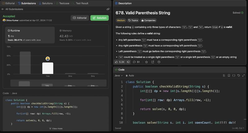 Shiva Kumar on LinkedIn: Valid Parenthesis String 🔥 Let's Discuss 07 ... Shiva Kumar on LinkedIn: Valid Parenthesis String 🔥 Let's Discuss 07 ...