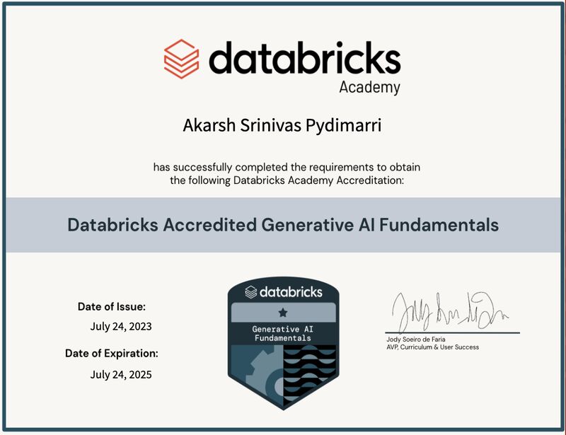 Akarsh S. Pydimarri posted on LinkedIn Akarsh S. Pydimarri posted on LinkedIn