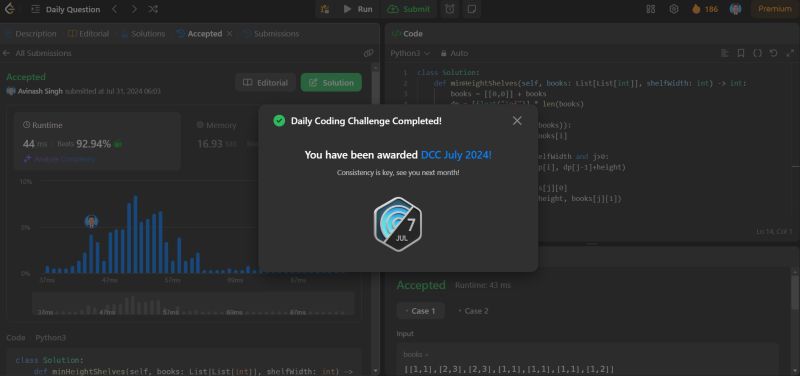 Completed LeetCode July Batch with new insights | Avinash Singh posted ... Completed LeetCode July Batch with new insights | Avinash Singh posted ...