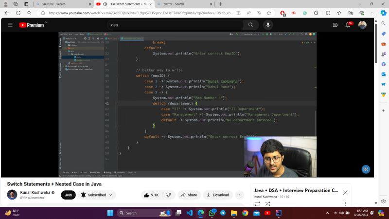 #java #dsa | Sarthak Singh #java #dsa | Sarthak Singh
