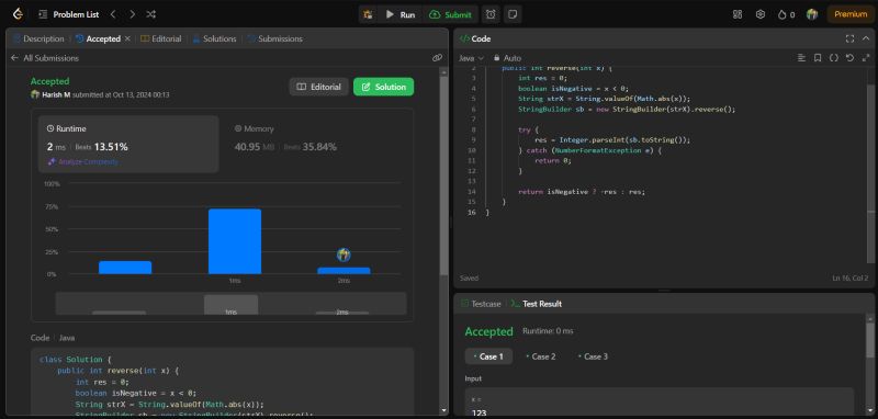 Harish Murugesan on LinkedIn: #30daysofcode #leetcode Harish Murugesan on LinkedIn: #30daysofcode #leetcode