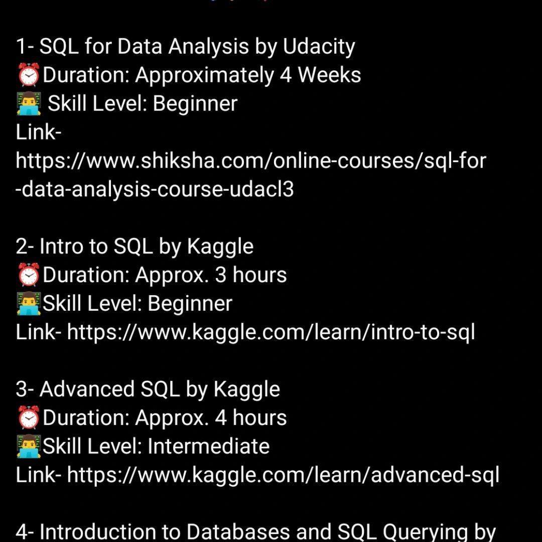 Arun Mahesh on LinkedIn: free SQL mastering certified courses Arun Mahesh on LinkedIn: free SQL mastering certified courses