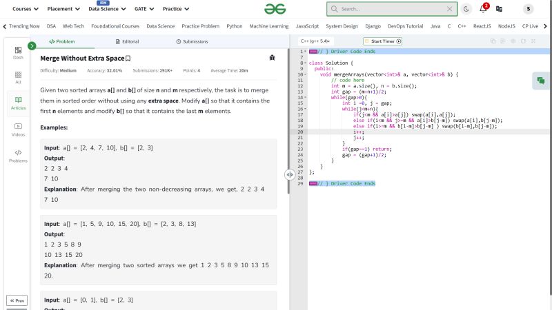 #gfg160 #geekstreak2025 #dsa #geeksforgeeks #coding #problemsolving ... #gfg160 #geekstreak2025 #dsa #geeksforgeeks #coding #problemsolving ...