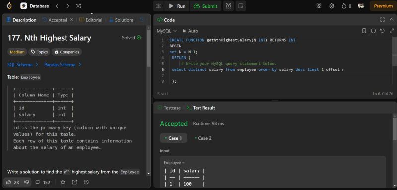 Devesh Sharma on LinkedIn: #leetcode #sql #codingjourney ... Devesh Sharma on LinkedIn: #leetcode #sql #codingjourney ...