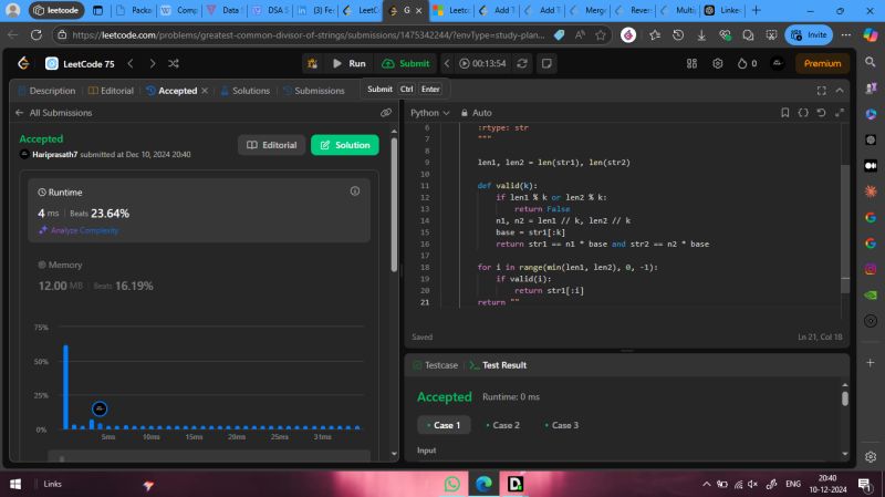 Hari Prasath on LinkedIn: #day25 #dsa #leetcode75 #codingjourney # ... Hari Prasath on LinkedIn: #day25 #dsa #leetcode75 #codingjourney # ...