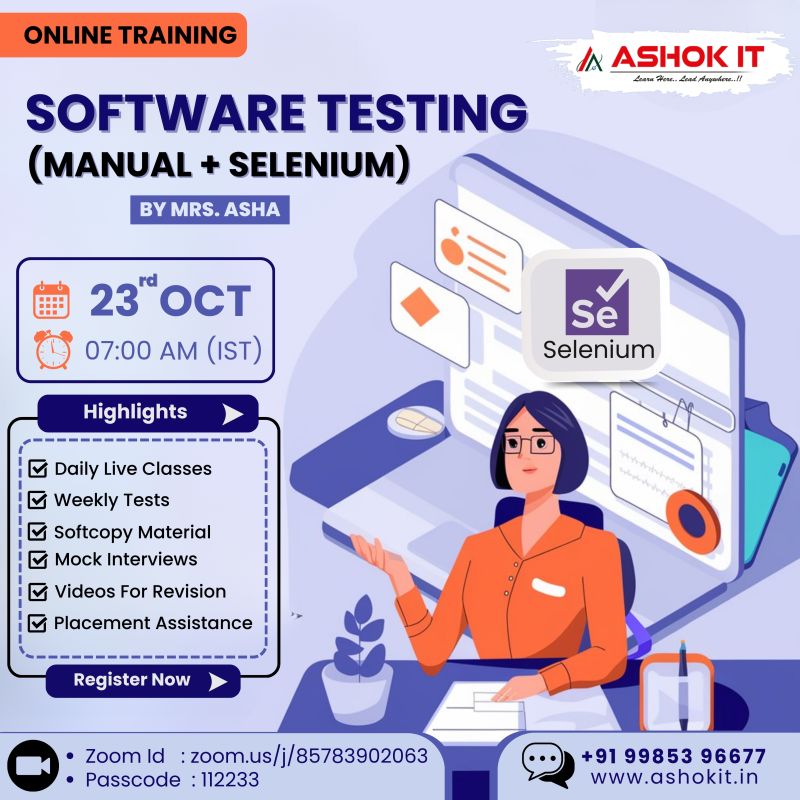 Ashok IT on LinkedIn: #softwaretesting #selenium #automationtesting # ... Ashok IT on LinkedIn: #softwaretesting #selenium #automationtesting # ...