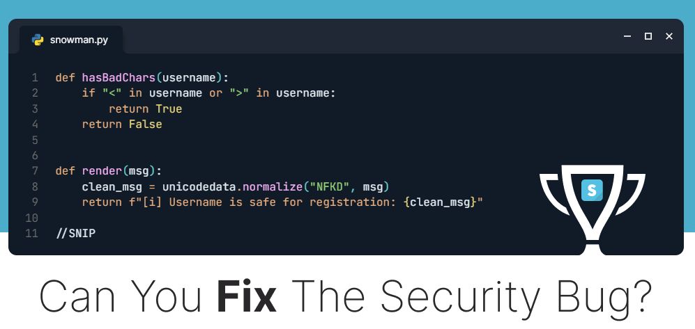 SecDim on LinkedIn: #python #programming #appsec SecDim on LinkedIn: #python #programming #appsec
