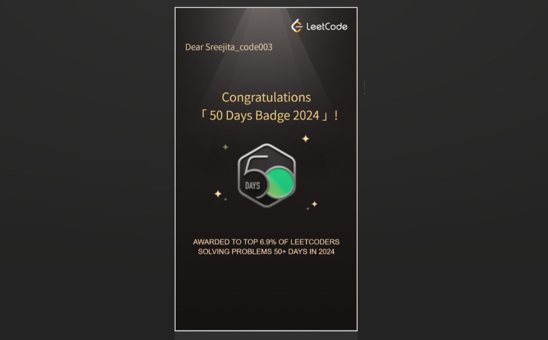 Sreejita Chakraborty on LinkedIn: #leetcode #dsa #problemsolving #leetcode Sreejita Chakraborty on LinkedIn: #leetcode #dsa #problemsolving #leetcode