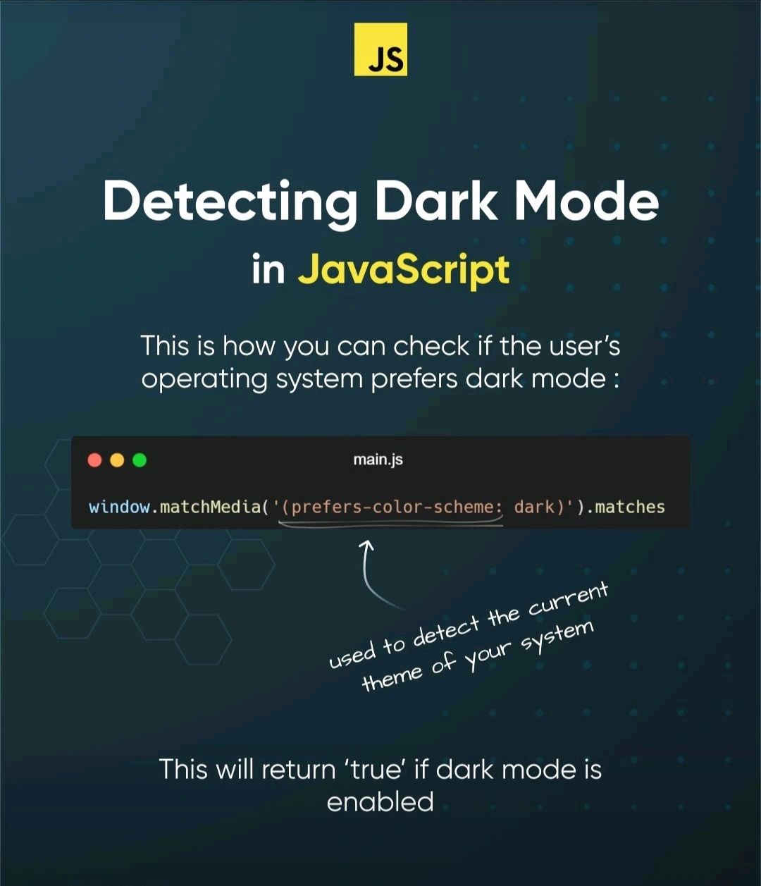 Kunchala Srinu on LinkedIn: Detecting dark mode using JavaScript. Make ... Kunchala Srinu on LinkedIn: Detecting dark mode using JavaScript. Make ...