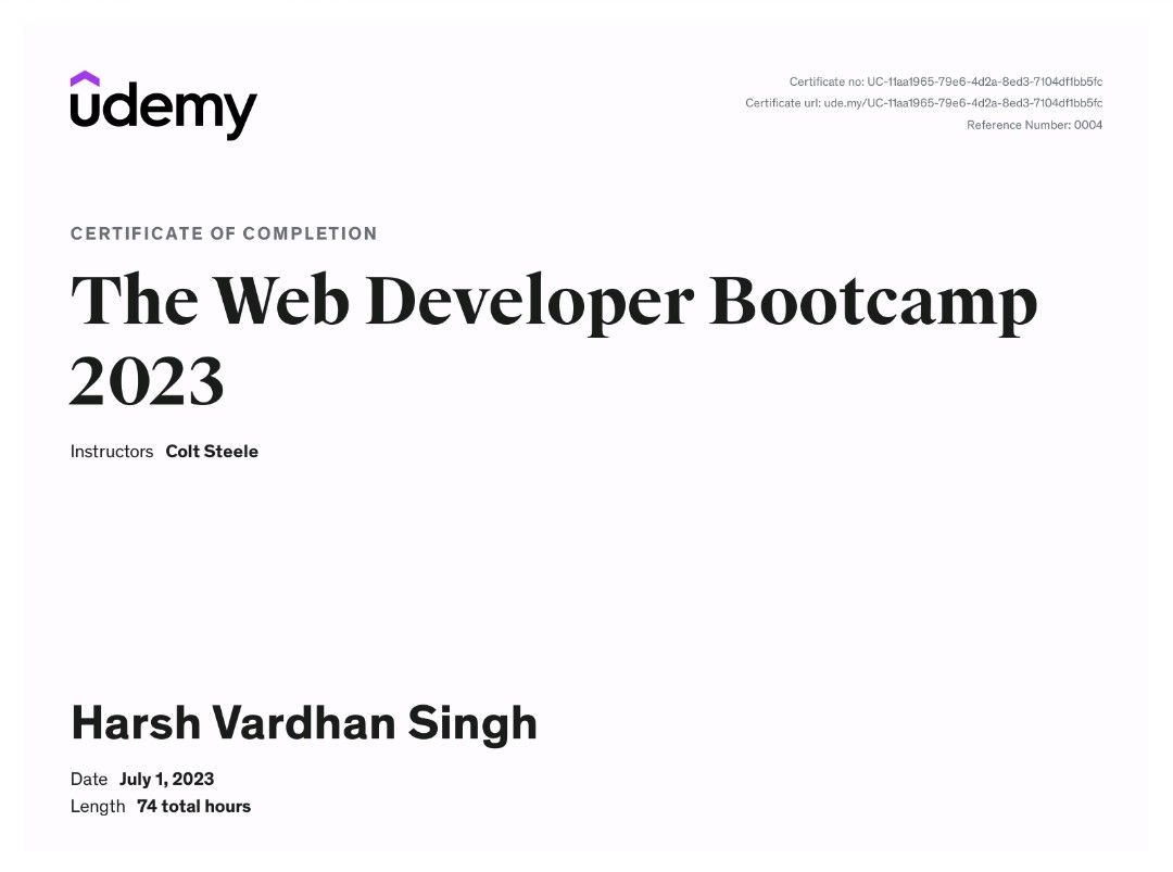 Harsh Vardhan Singh on LinkedIn: #connections #udemy #udemycertified # ... Harsh Vardhan Singh on LinkedIn: #connections #udemy #udemycertified # ...