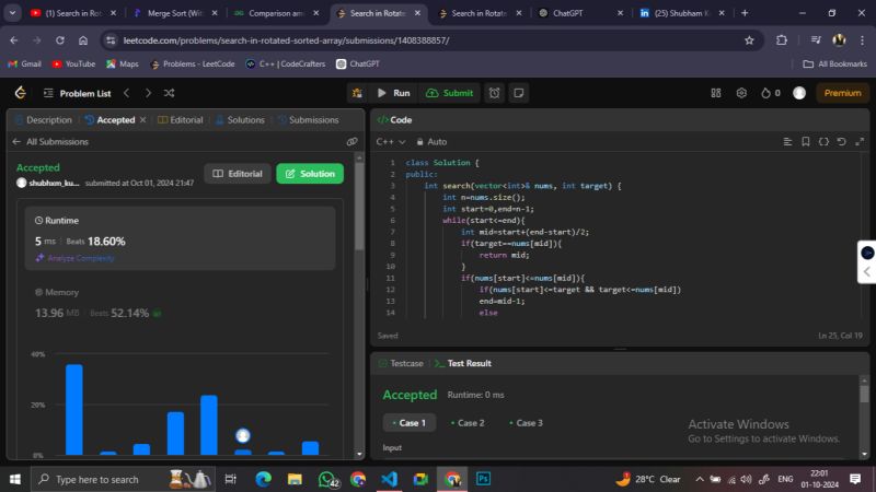 #cplusplus #dsa #leetcode #binarysearch #problemsolving #100daysofcode ... #cplusplus #dsa #leetcode #binarysearch #problemsolving #100daysofcode ...