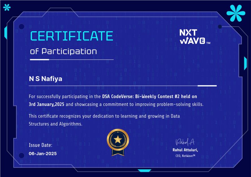 #achievementunlocked #problemsolving #dsa #codeverse… | Nafiya Shaik ... #achievementunlocked #problemsolving #dsa #codeverse… | Nafiya Shaik ...