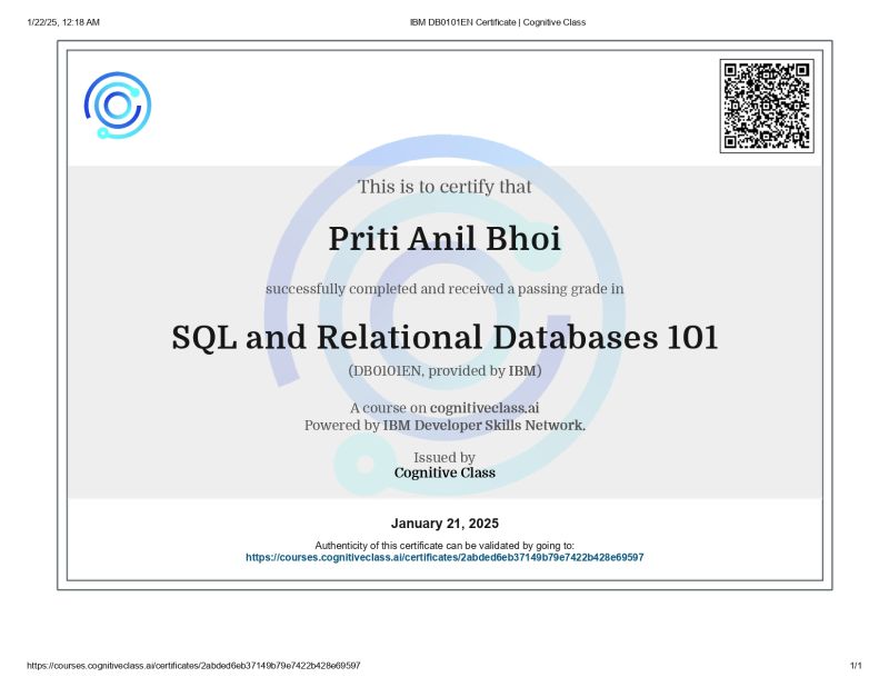 #sql #relational_databases_101 #ibm #certification #learningjourney ... #sql #relational_databases_101 #ibm #certification #learningjourney ...