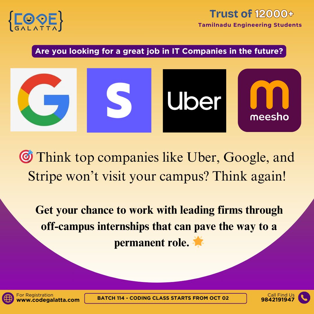 CodeGalatta on LinkedIn: Companies like Uber, Stripe, Google ... CodeGalatta on LinkedIn: Companies like Uber, Stripe, Google ...