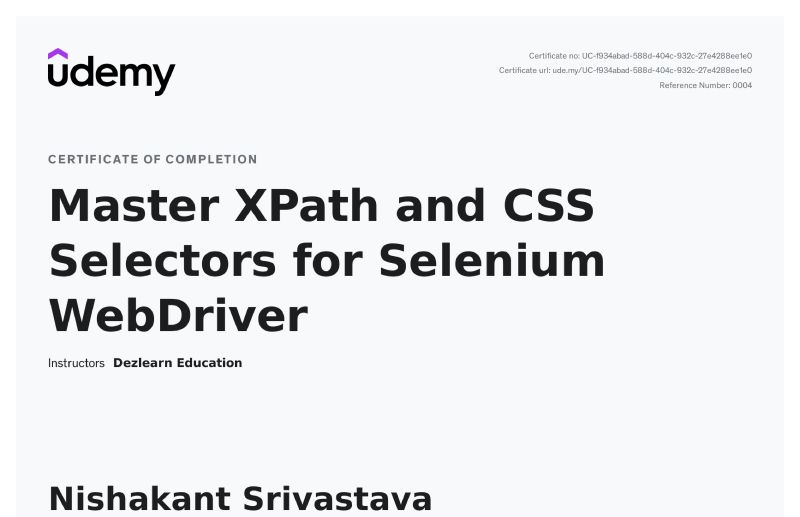 Nishakant Srivastava on LinkedIn: #selenium #xpath #cssselectors # ... Nishakant Srivastava on LinkedIn: #selenium #xpath #cssselectors # ...