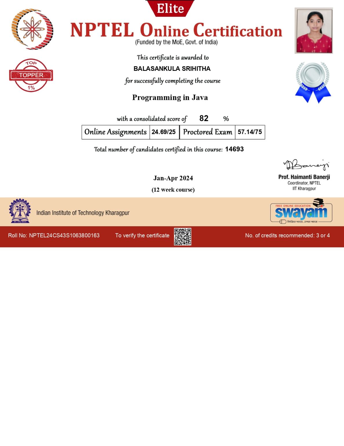 #nptel #java #programming #certification #learning #achievement #coding ... #nptel #java #programming #certification #learning #achievement #coding ...