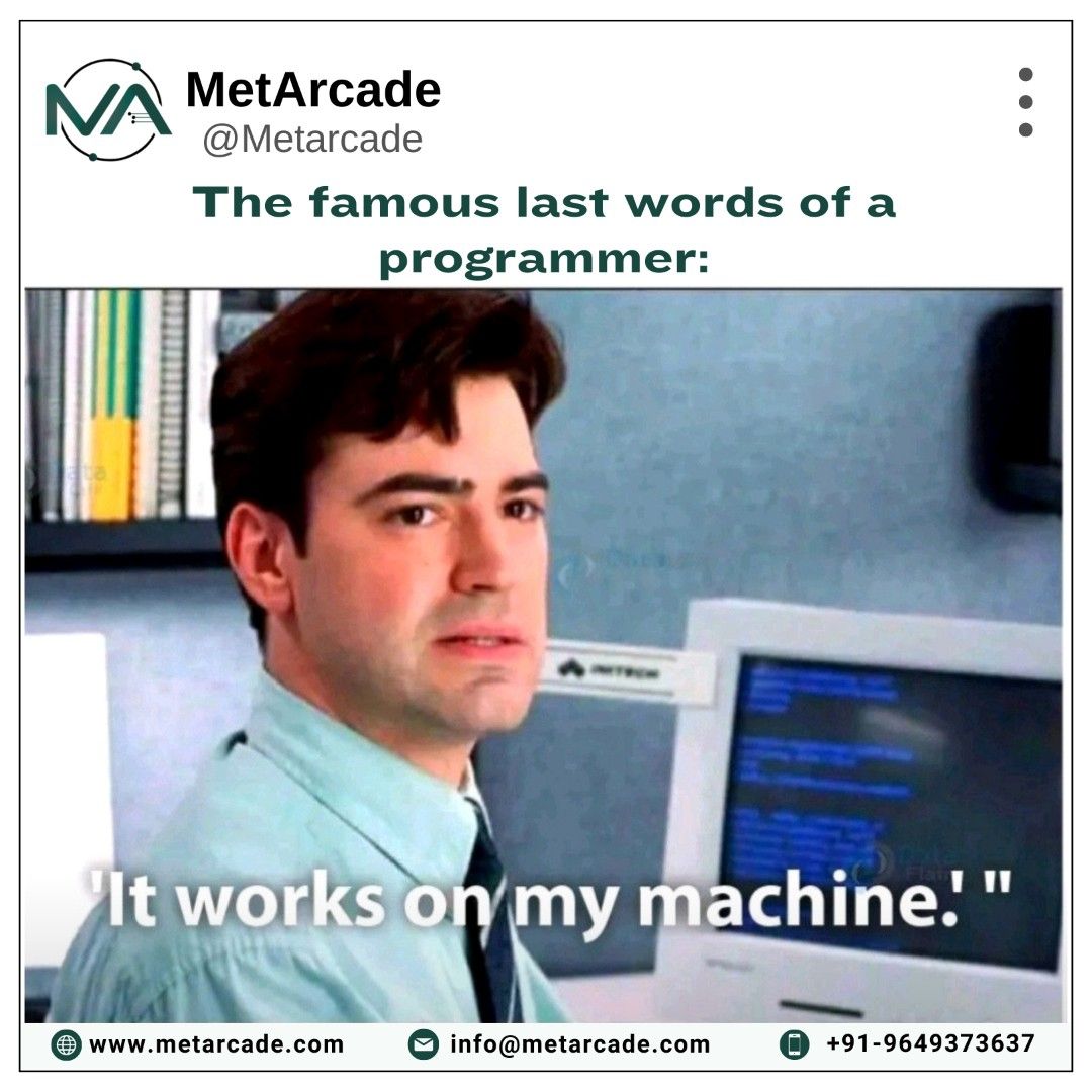 Metarcade Technologies Pvt. Ltd. on LinkedIn: #programmingmeme # ... Metarcade Technologies Pvt. Ltd. on LinkedIn: #programmingmeme # ...