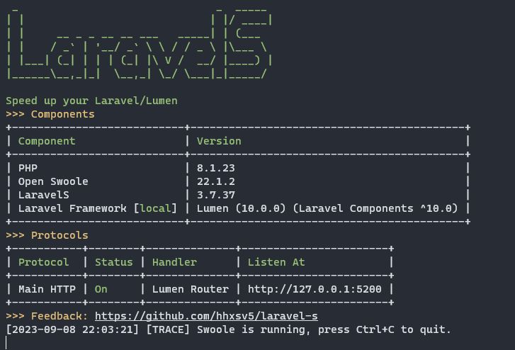 wada ahmad on LinkedIn: #lumen #laravel #openswoole #swoole #php # ... wada ahmad on LinkedIn: #lumen #laravel #openswoole #swoole #php # ...