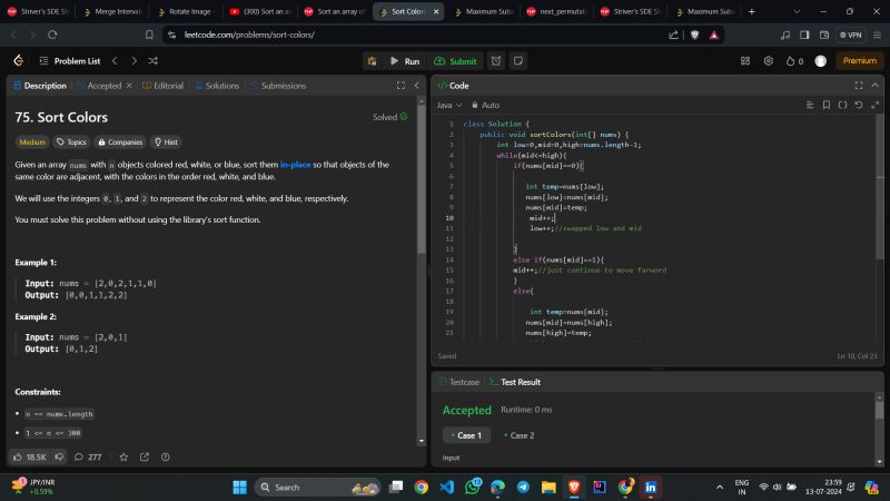 My LeetCode Challenge: Sort Colors (LeetCode 75) | Kurapati Pavan chand ... My LeetCode Challenge: Sort Colors (LeetCode 75) | Kurapati Pavan chand ...