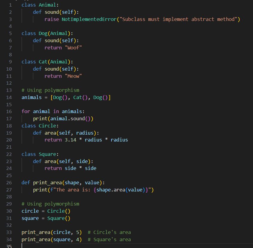 Jitin Sharma on LinkedIn: #python #polymorphism #oop #learntocode # ... Jitin Sharma on LinkedIn: #python #polymorphism #oop #learntocode # ...