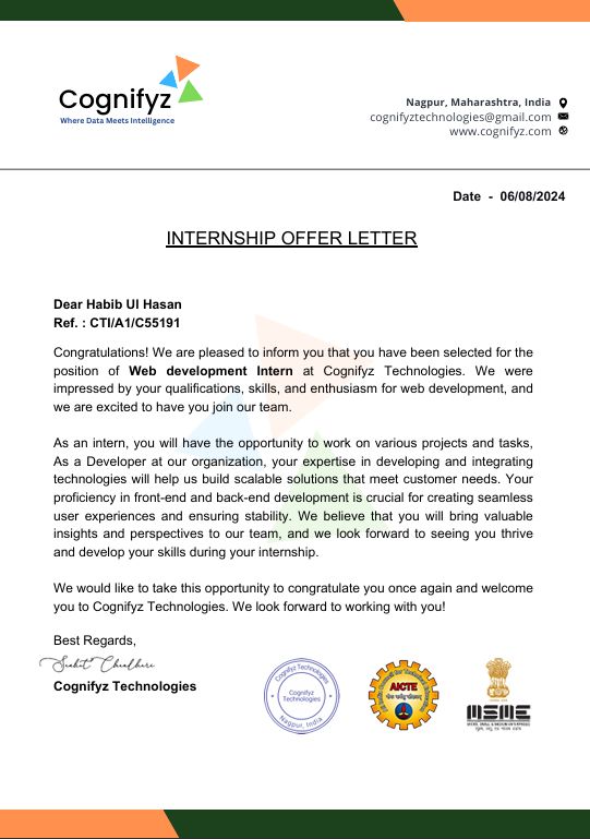 Habib Ul Hasan on LinkedIn: #webdevelopment #internship # ... Habib Ul Hasan on LinkedIn: #webdevelopment #internship # ...