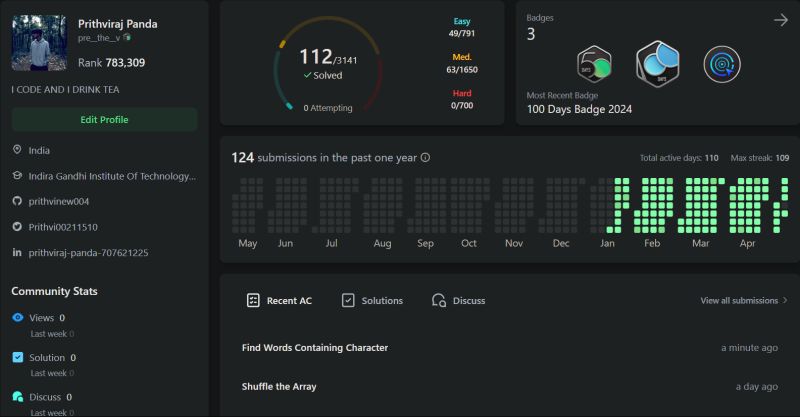Prithviraj Panda on LinkedIn: #leetcode #codenewbie #dsa #cpp # ... Prithviraj Panda on LinkedIn: #leetcode #codenewbie #dsa #cpp # ...