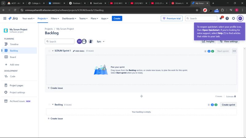 SRINIVAS YATHAM on LinkedIn: Getting Started with Jira, Sprints, and ... SRINIVAS YATHAM on LinkedIn: Getting Started with Jira, Sprints, and ...