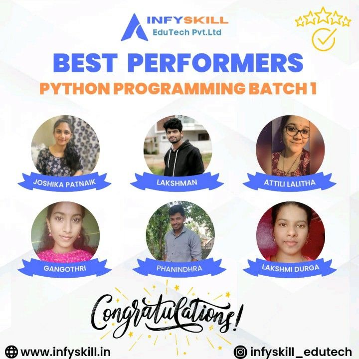 #infyskill #edtechstartup #python #training #students #bestperformer ... #infyskill #edtechstartup #python #training #students #bestperformer ...