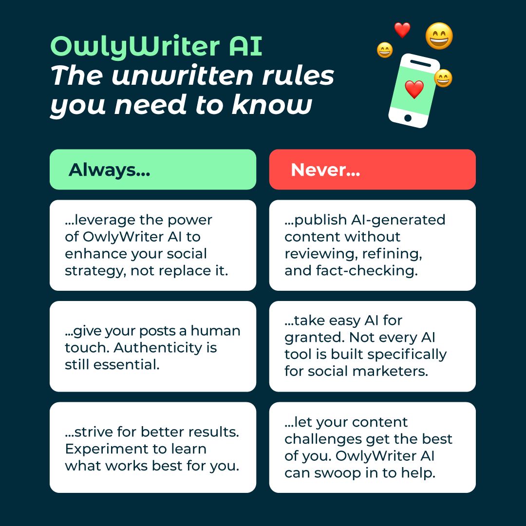 Hootsuite on LinkedIn: The 6 unwritten rules of AI 🤖 These simple ... Hootsuite on LinkedIn: The 6 unwritten rules of AI 🤖 These simple ...