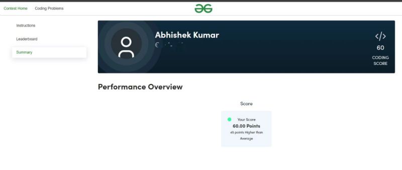 Abhishek Kumar on LinkedIn: #gfg #weeklycodingcontest #problemsolving # ... Abhishek Kumar on LinkedIn: #gfg #weeklycodingcontest #problemsolving # ...