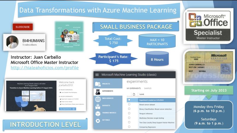Juan Carballo on LinkedIn: Data Transformations with Azure Machine ... Juan Carballo on LinkedIn: Data Transformations with Azure Machine ...