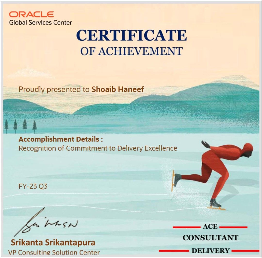 Shoaib Mohammed on LinkedIn: #oracle #thankyou #grateful | 18 comments Shoaib Mohammed on LinkedIn: #oracle #thankyou #grateful | 18 comments