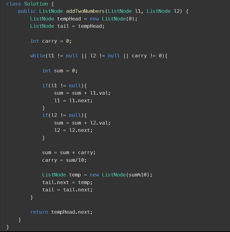 Jervin Matthew on LinkedIn: Day 5 LeetCode Questions Add Two Numbers ... Jervin Matthew on LinkedIn: Day 5 LeetCode Questions Add Two Numbers ...