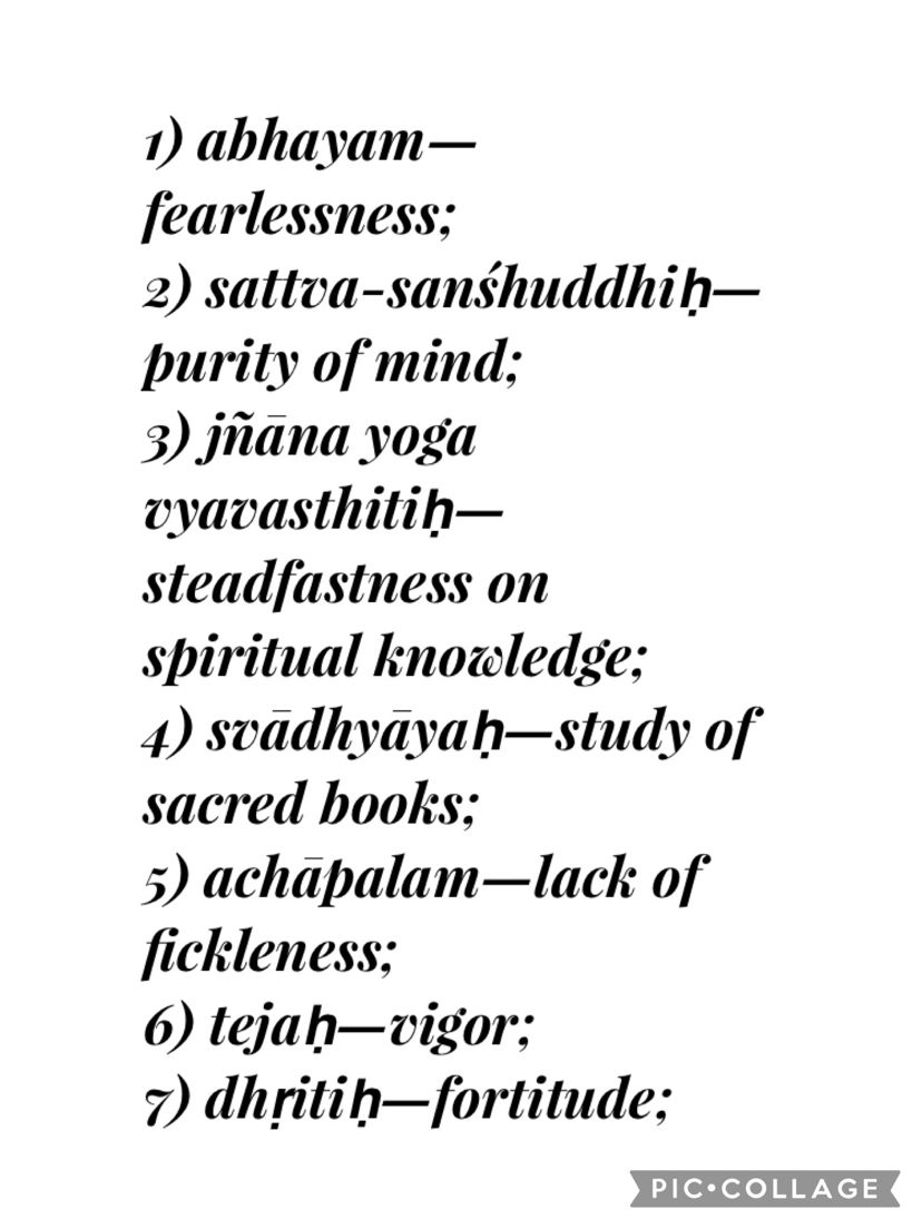 Found 7 noble qualities described in Chapter 16 Srimad Bhagavadgita ... Found 7 noble qualities described in Chapter 16 Srimad Bhagavadgita ...