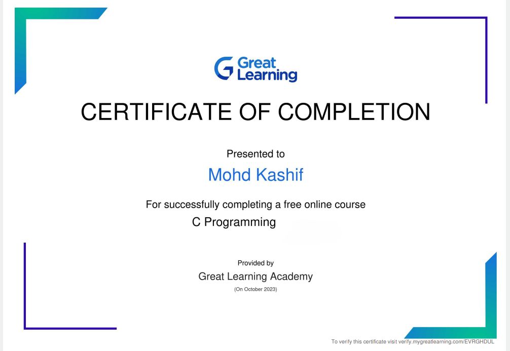 Mohd Kashif on LinkedIn: #programming #c #coding #engineering # ... Mohd Kashif on LinkedIn: #programming #c #coding #engineering # ...