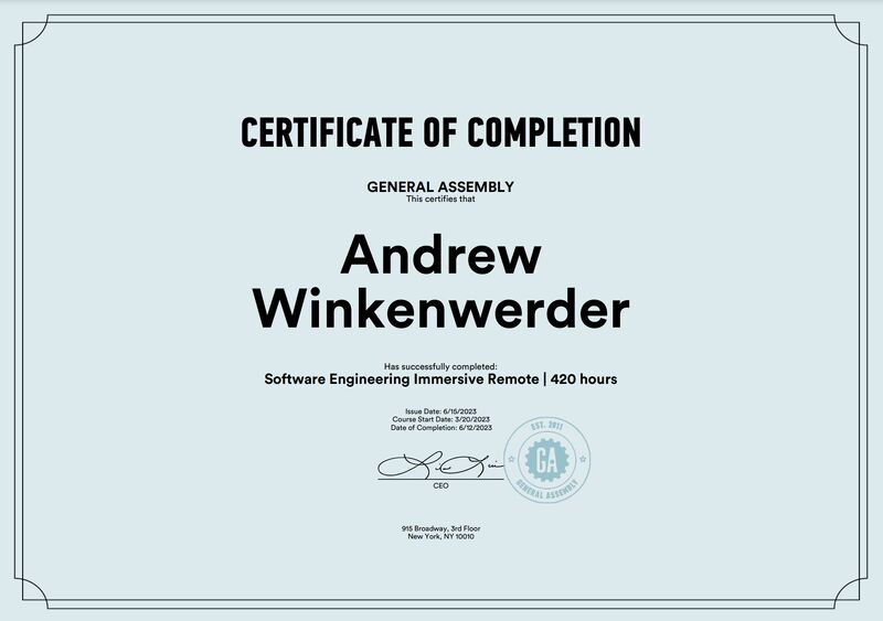 Andrew Winkenwerder on LinkedIn: #javascript #react #django #python # ... Andrew Winkenwerder on LinkedIn: #javascript #react #django #python # ...