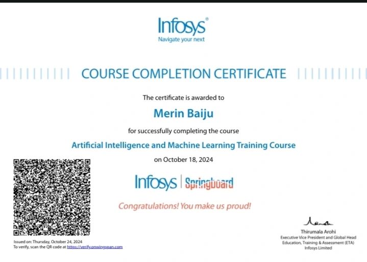 Merin Baiju on LinkedIn: #ai #machinelearning #professionalgrowth # ... Merin Baiju on LinkedIn: #ai #machinelearning #professionalgrowth # ...