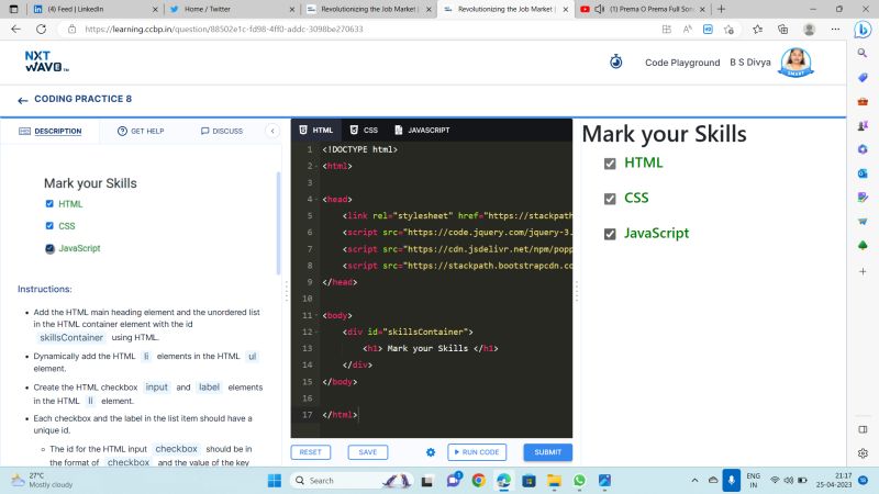 B S Divya Bharathi on LinkedIn: #javascript #coding #codingchallenge # ... B S Divya Bharathi on LinkedIn: #javascript #coding #codingchallenge # ...