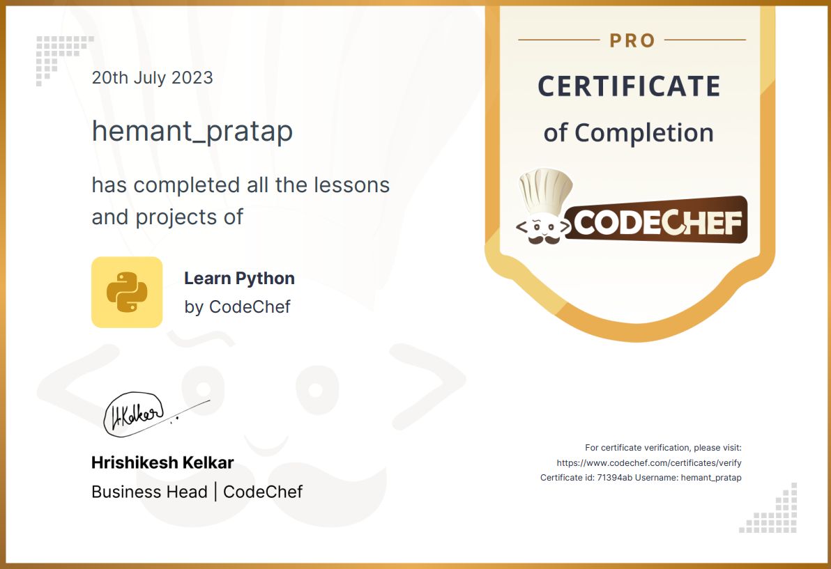 #python #codechef #programming #problemsolving #codingjourney… | Hemant ... #python #codechef #programming #problemsolving #codingjourney… | Hemant ...