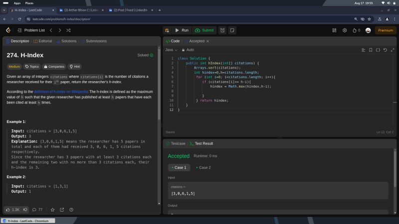 Arther Bhion C on LinkedIn: #leetcode #100daysofcode #codingchallenge # ... Arther Bhion C on LinkedIn: #leetcode #100daysofcode #codingchallenge # ...