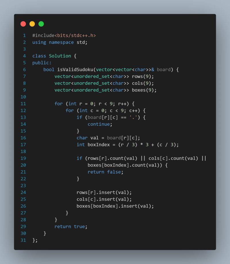 #leetcode 36 - Valid Sudoku | Arnob Das posted on the topic | LinkedIn #leetcode 36 - Valid Sudoku | Arnob Das posted on the topic | LinkedIn