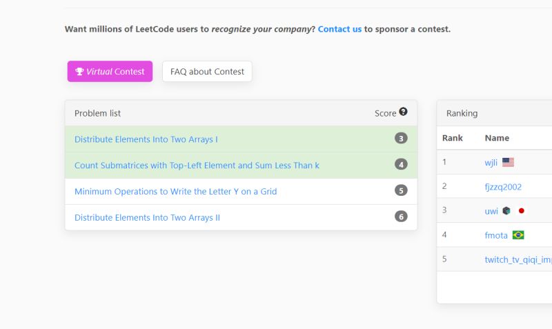 Ganesh Sharma on LinkedIn: Solved 2/4 LeetCode Weekly Contest 387 ... Ganesh Sharma on LinkedIn: Solved 2/4 LeetCode Weekly Contest 387 ...