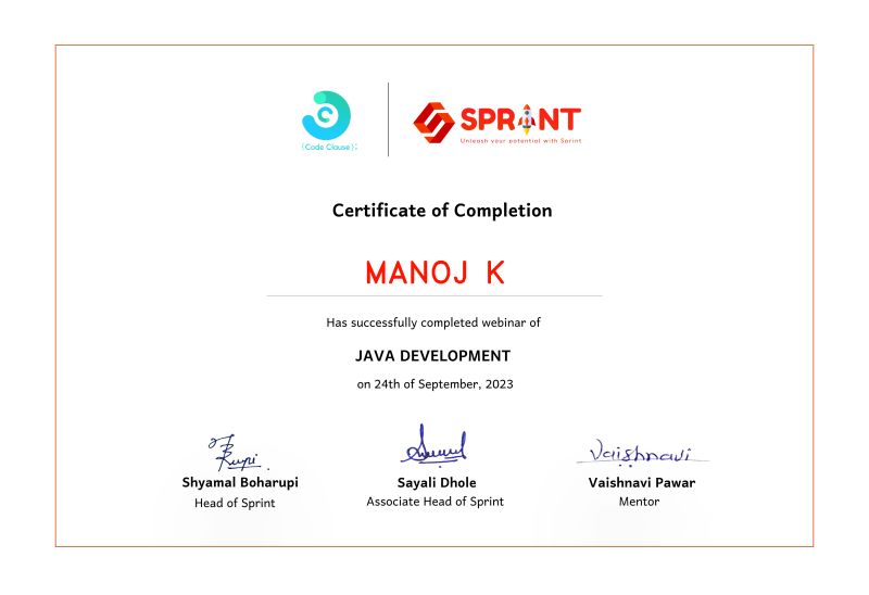 Manoj K on LinkedIn: #javadevelopment Manoj K on LinkedIn: #javadevelopment